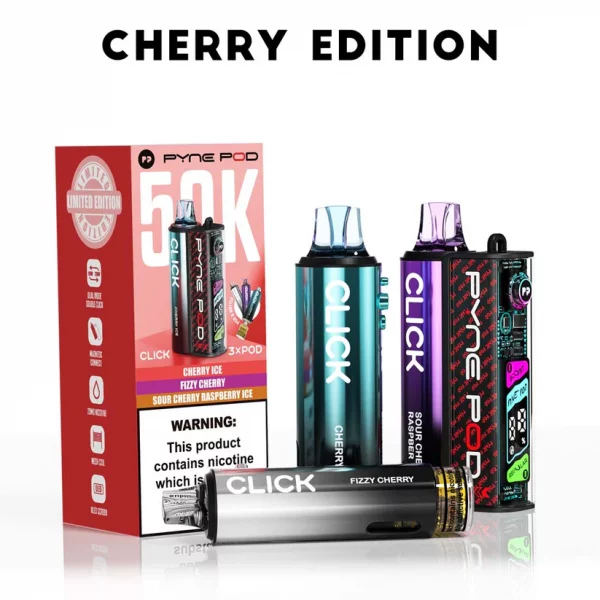 Pyne pod click 50k vape kit Cherry edition - Euro Vapes