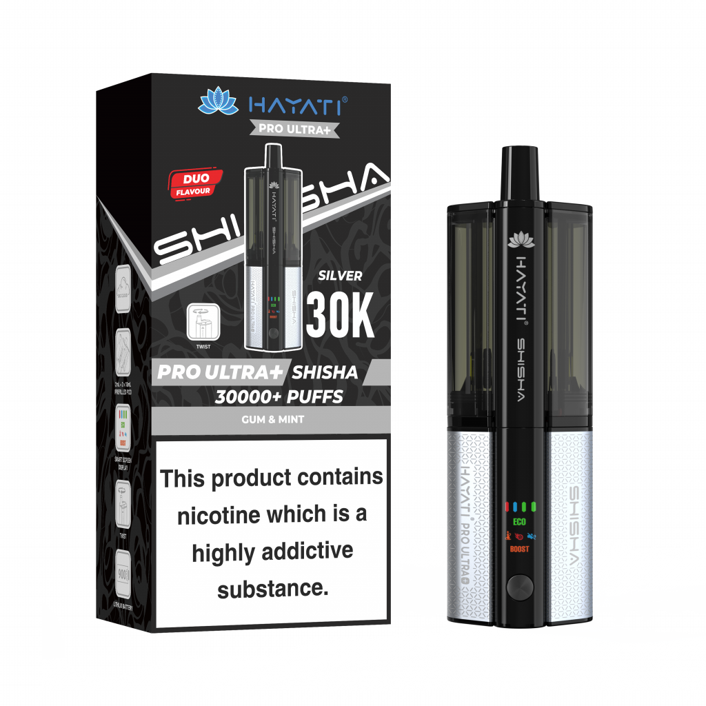 Hayati Pro Ultra Plus Shisha 30K KIT GumMint - Euro Vapes